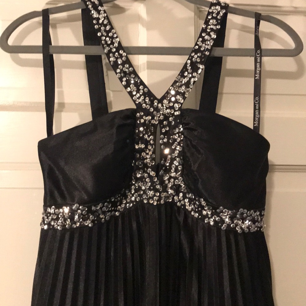 Morgan & Co Black Sequin Prom Dress - Gem